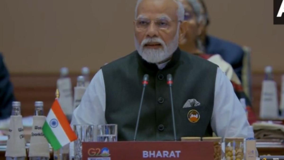 G20 Summit 2023: বিশ্ব নেতাদের মঞ্চে মোদীর সামনে 'ভারত'! রইল সেই ছবি ...