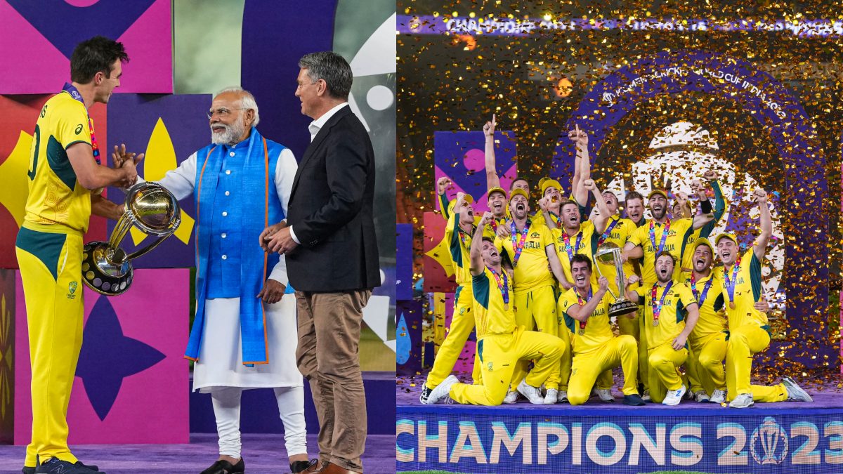 ICC CWC 2023 Final: বিশ্বকাপ কামিন্সের হাতে তুলে দিলেন নরেন্দ্র মোদী ...